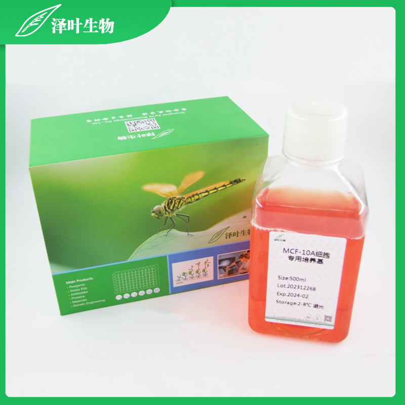 MCF-10A细胞专用培养基 ZY-CM6400H - 泽叶生物 - ELISA试剂盒,试剂盒,检测试剂盒,抗体,抗原,重组蛋白,胎牛血清,ATCC细胞,细胞因子,原代细胞,染色液,即用型溶液 ...